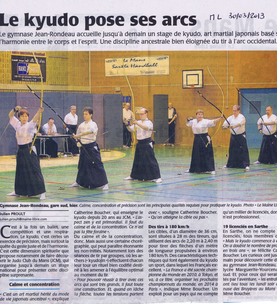 On parle de nous : le Kyudo JCM dans les média | Kyudo JCM